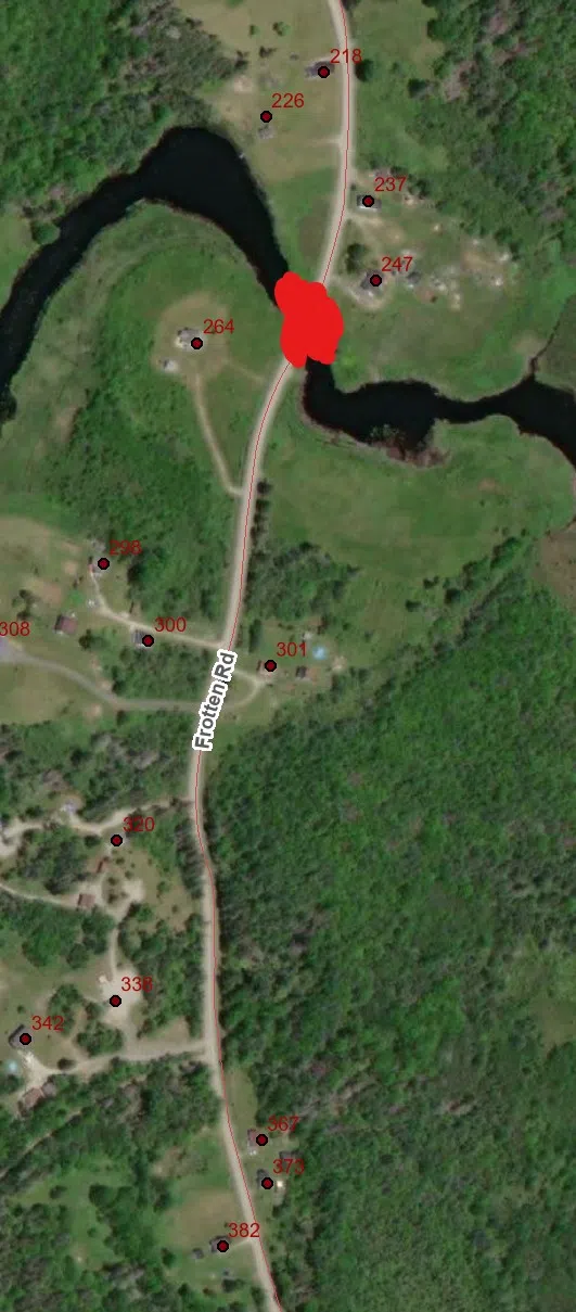 Crews keeping eye on Frotten Road Bridge in Quinan - Acadia Broadcasting